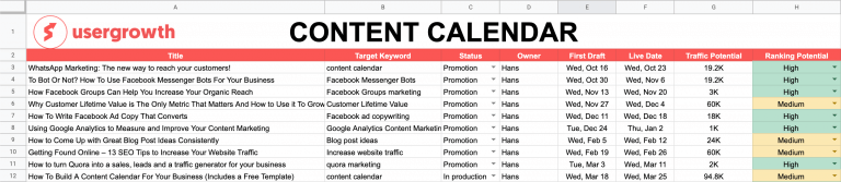 How To Build A Content Calendar For Your Business (Includes a Free ...